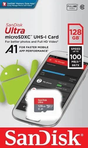 Sandisk 128gb Class 10 Micro Sdxc Memory Card With Adapter SDSQUAR 128G GN6MA At Rs 1650
