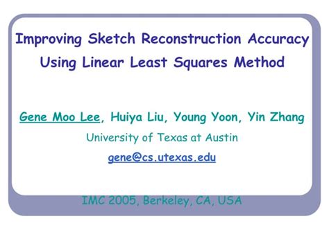 Improving Sketch Reconstruction Accuracy Pdf