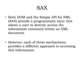 XML SAX PPTX Web Design And HTML Internet
