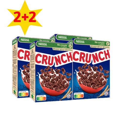 [신상 할인]네슬레 크런치 시리얼 초코맛 375g 2 2개 바삭한 통곡물시리얼 에이블리