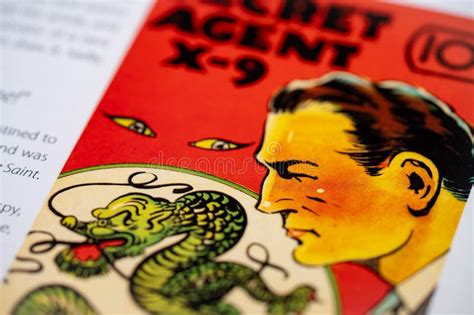 Secret Agent X From A Comic Book Editorial Stock Image Image Of Superhero Secret
