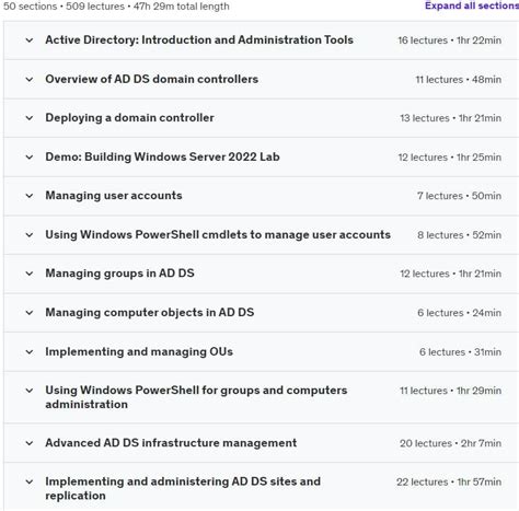 udemy active directory and windows server 40 hour with labs 2024 vmorecloud