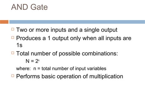 Basic Logic Gates PPT