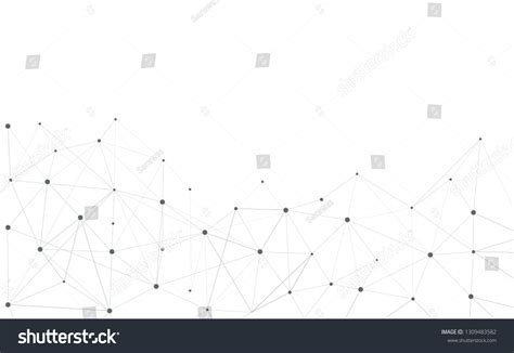 Abstract Connecting Dots Lines Connection Science Stock Vector Royalty Free 1309483582