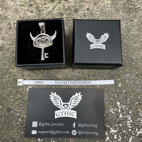 Punk Devil Key Stainless Steel Pendant Gthic