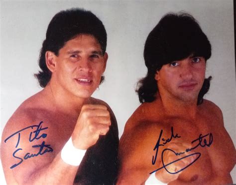Tito Santana And Rick Martel Authentic Dual Signed 8x10 Photo W Leaf Coa