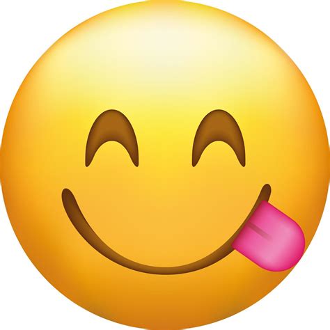 Emoji Face Savouring Delicious Food Smiling Face Savoring Licking Lips Smiley Emoticon