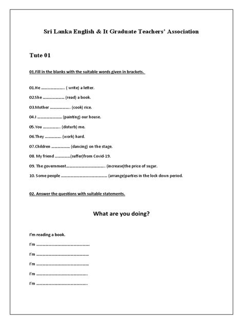 Sri Lanka English Tute 01 Pdf