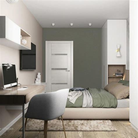 Спальня с рабочим местом Оцените интерьер Спальня с рабочим местом Интерьеры спальни Дизайн