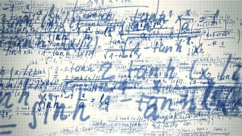 Animated Mathematical Formulas Overlay With Chalkboard Style