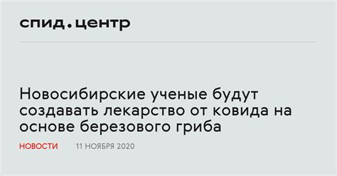 Новосибирские ученые будут создавать лекарство от ковида на основе березового гриба