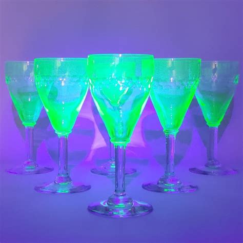 Drinking Glass Uranium Glasses Crystal Auction Online Catawiki