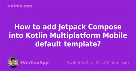 How To Add Jetpack Compose Into Kotlin Multiplatform Mobile Default