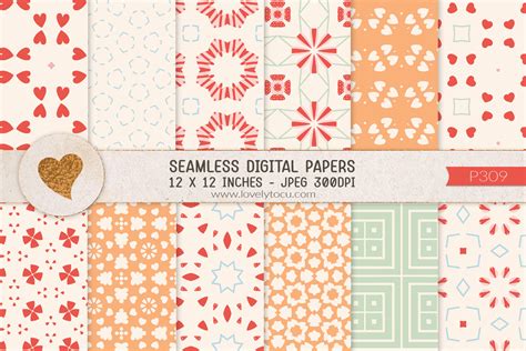 Seamless Paper Pattern Backgrounds Graphic By Lovelytocu · Creative Fabrica