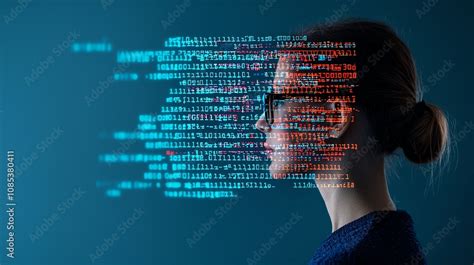 Software Engineer Coding Machine Learning Algorithms Side View