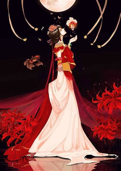 古风女子红衣女子女子彼岸花妖媚 堆糖美图壁纸兴趣社区