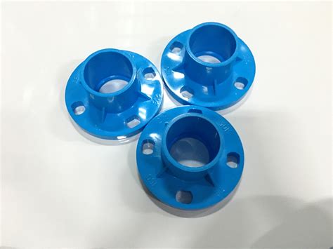 Pvc ท่อสั้นหน้าจานพีวีซี Flange Pvc หน้าจานพีวีซี ท่อสั้นพีวีซี ท่อสั้นหน้าจาน หน้าจานสีฟ้า ขนาด