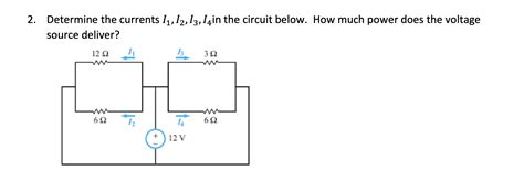 Solved Determine The Currents I I I I In The Circuit Chegg Com