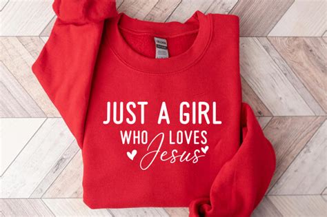 Just A Girl Who Loves Jesus Svg Graphic By Digital Design Shop Bd