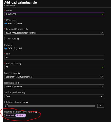 Azure Internal Load Balancer ILB Hairpin