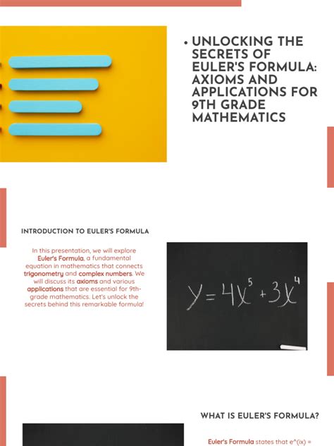 Slidesgo Unlocking The Secrets Of Eulers Formula Axioms And
