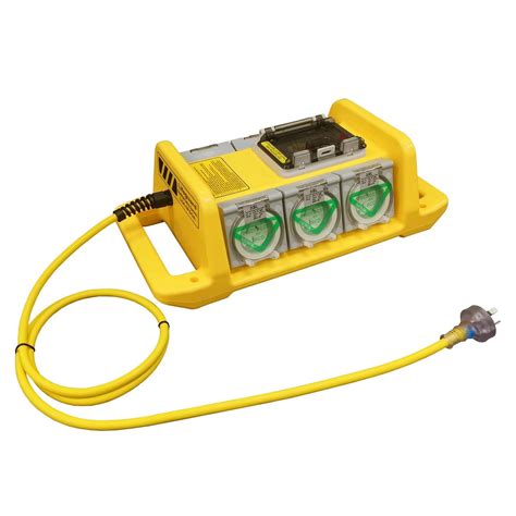 Lifeguard Electrical Jackson 6 Way Yellow Rcd Powerblock Bunnings New Zealand