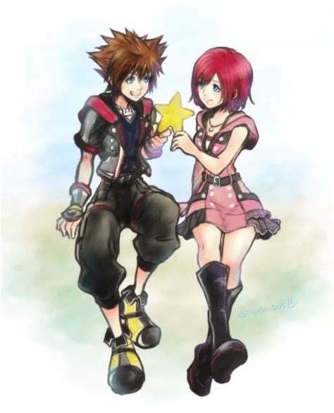 Sora X Kairi Sokai Paopu Fruit Kingdom Hearts Iii Kingdom Hearts 3