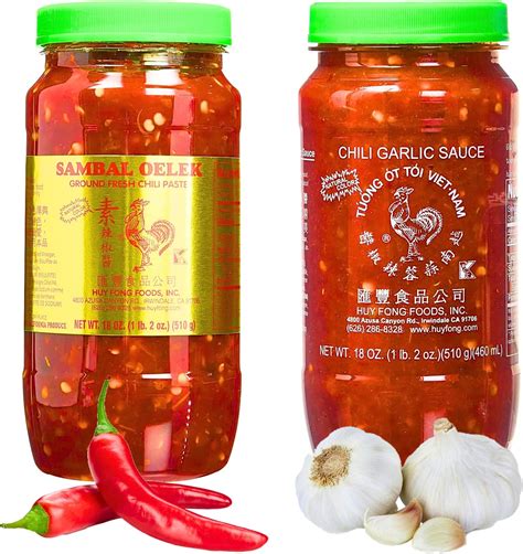 Huey Fong Sambal Oelek Chili Paste 8 Oz Grocery