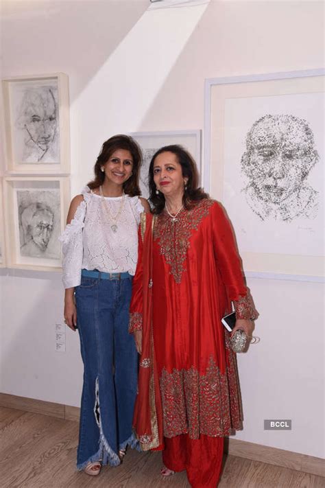 Delna During A Solo Show Of Recent Monochrome By Master Akbar Padamsee Presented By Priyasri