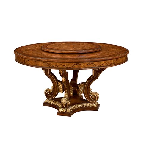 Classic Solid Wood Round Dining Table Timeless Design For Elegant Dining Spaces