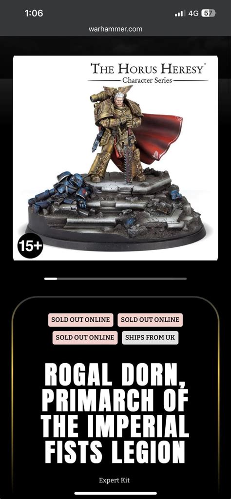 Something Up With All The Primarch Models They Have All Been Removed From Sale Rwarhammer30k