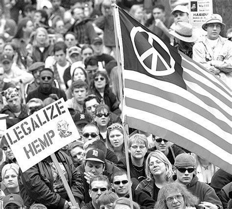 Hash Bash Crowd April 2 2000 Ann Arbor District Library