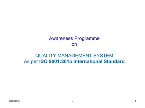 Iso 9001 2015 Requirements The Contents Ppt
