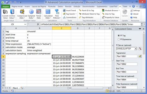 Excel Piadvcalcfilval Via Oledb Sql Query