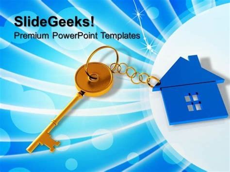 House With Key Security PowerPoint Templates And PowerPoint Themes 0812