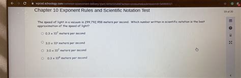 Solved Wpcsds Nid549888321 Chapter 10 Exponent Rules And