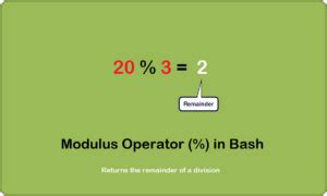 Modulus Operator In Bash Tecadmin
