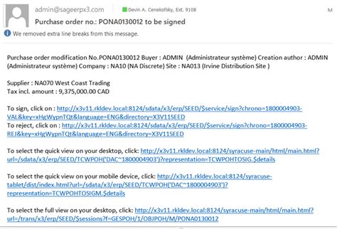 How To Setup Purchase Signature Workflow In Sage X3