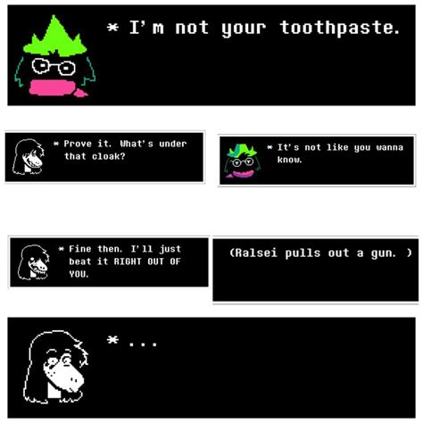 Ralsei Dialogue Deltarune Text Box Susie Deltarune Quotes Undertale