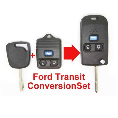 Two Car Keys Are Shown With The Ford Transfit Keyless Entry And Exit Button