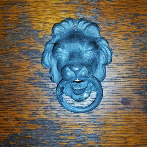 Antique Brass Metal Lion Head Drawer Pull Haute Juice