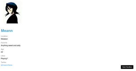 1 Display Data Codesandbox