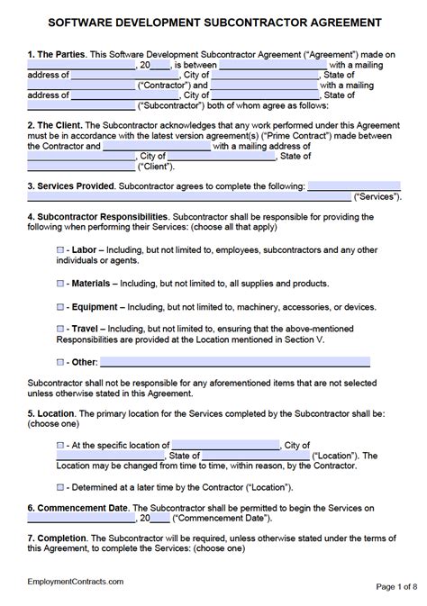 Software Agreement Template
