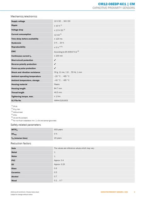Sick Capacitive Proximity Sensors At ₹ 8000piece Pressure
