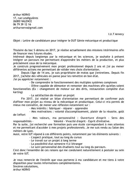 Lettre De Motivation Dut Chimie Hot Sex Picture