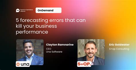 Five Forecasting Errors That Can Kill Your Business Performance Webinar