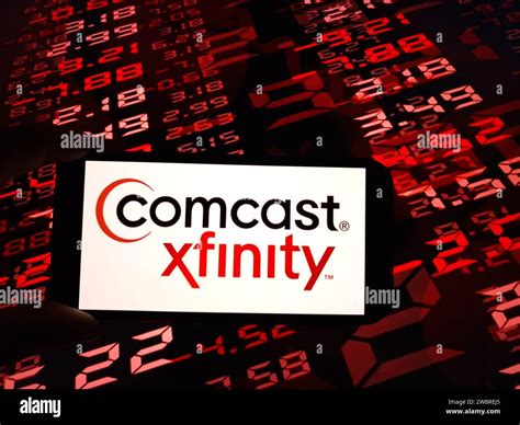 Konskie Poland January 04 2024 Comcast Xfinity Company Logo