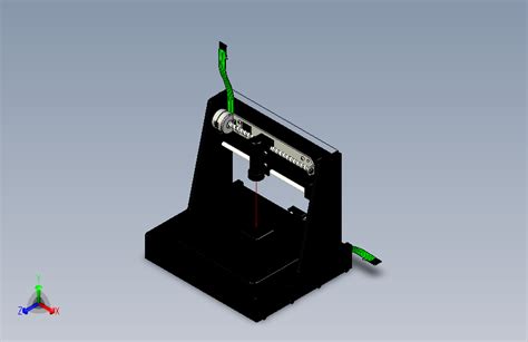 微型激光雕刻机iges模型图纸下载 懒石网