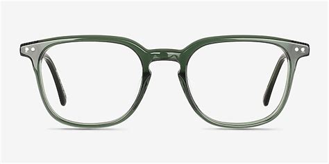 Wesley Square Green Full Rim Eyeglasses Eyebuydirect