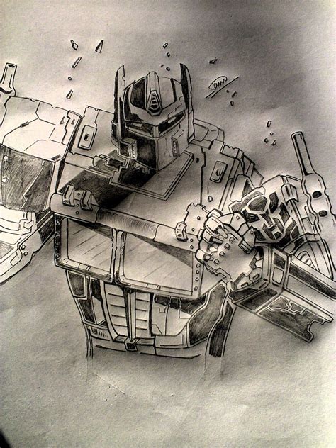 Optimus Prime Sketches Drawings Abstract Artwork